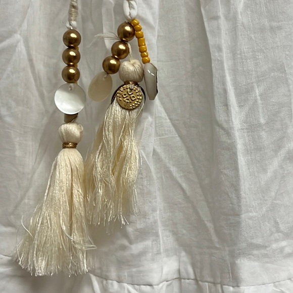 Dresses | True Destinations Resort Wear Sheer Tassles Tiered Dress ...